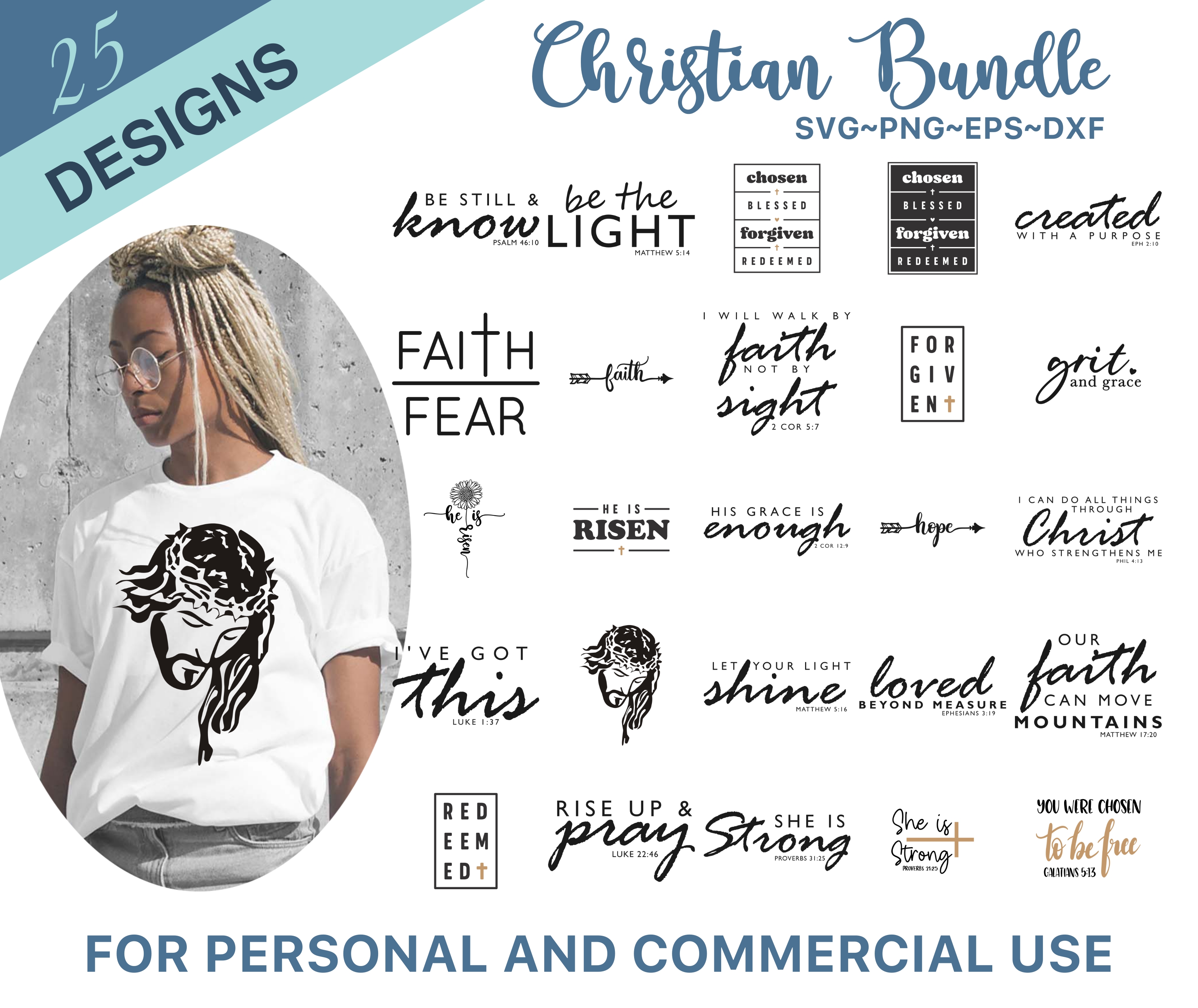 Christian Bundle SVG, Scripture Bundle, Instant Download, Bi | Inspire ...