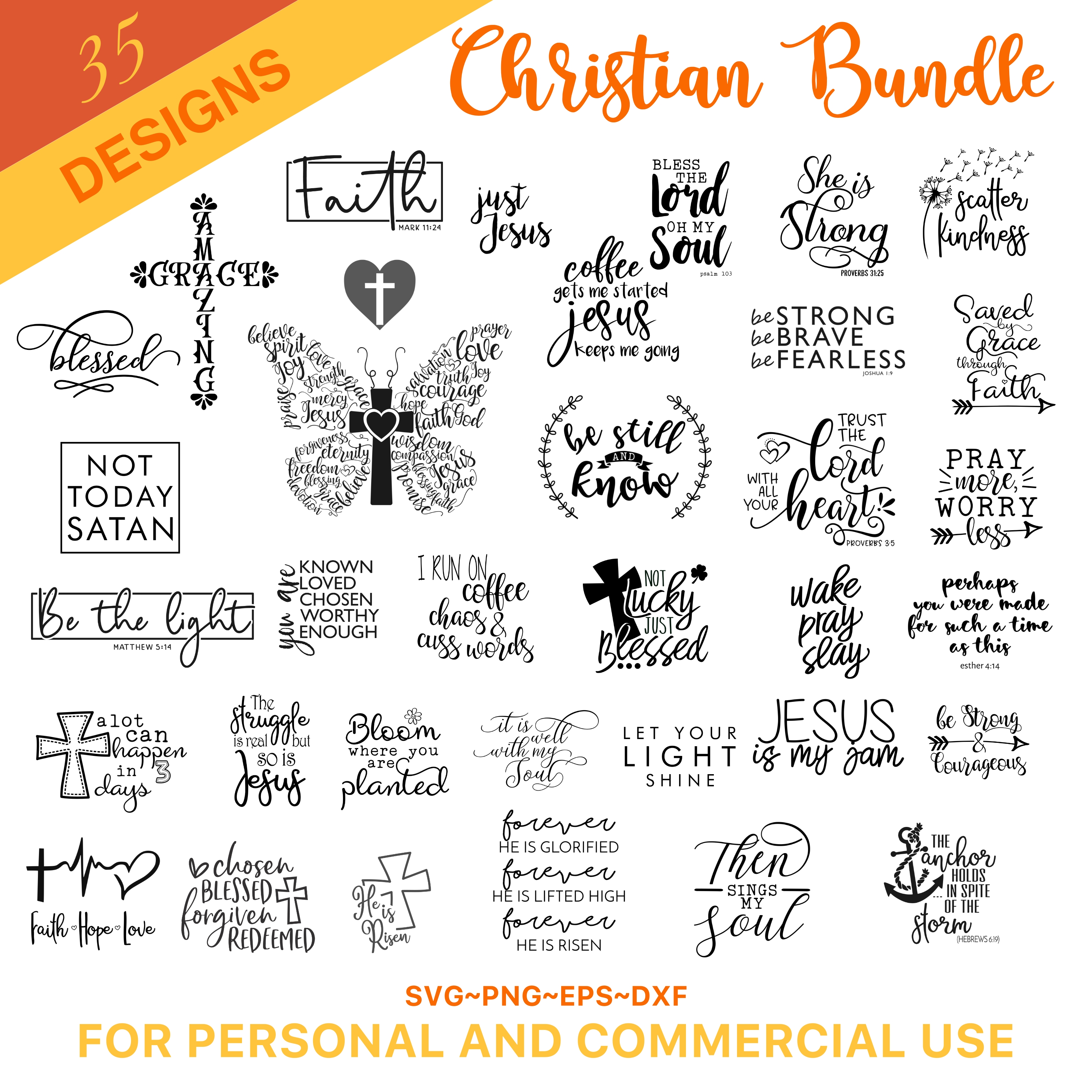 Christian Bundle SVG, Scripture Bundle, Instant Download, Bi | Inspire ...