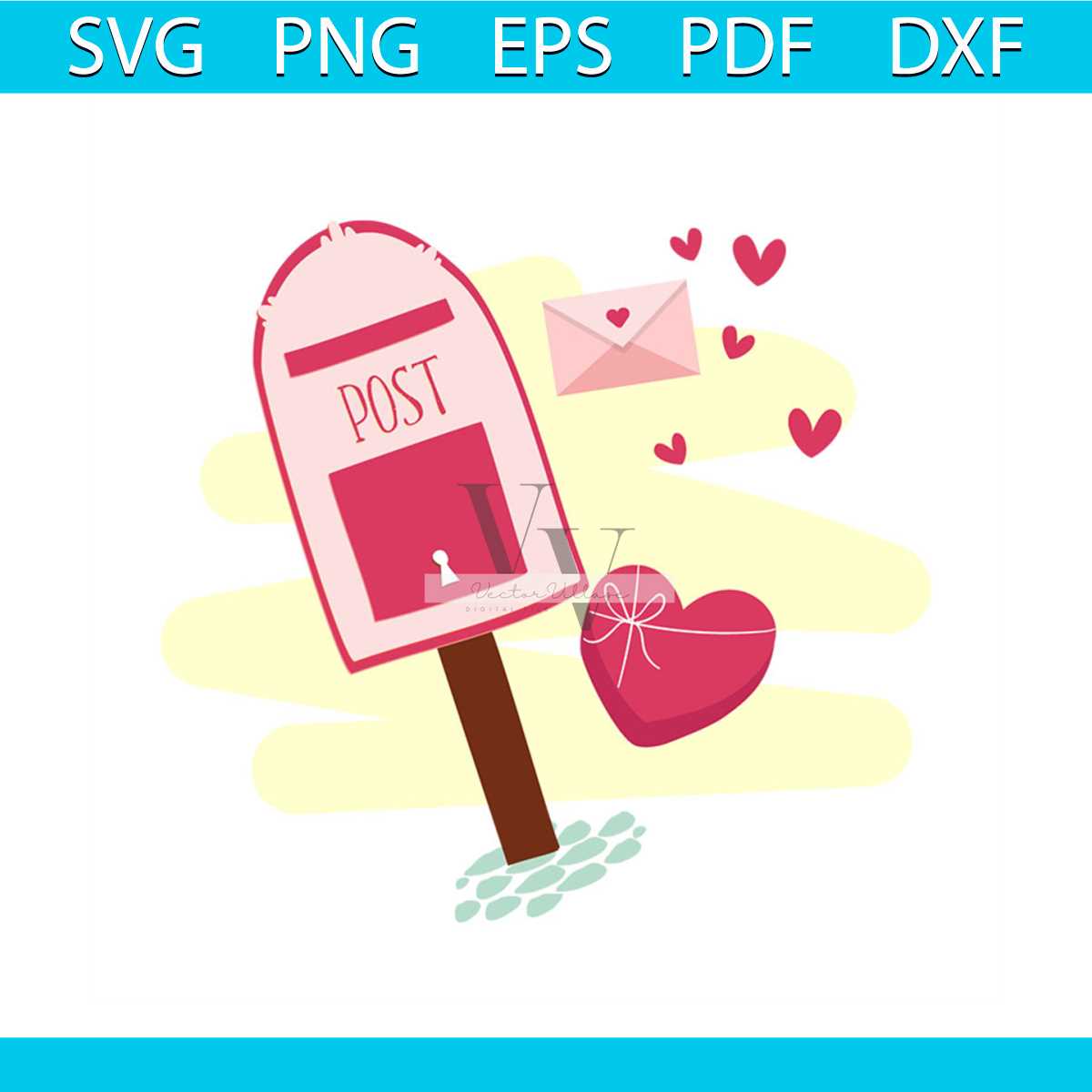 Cream Post Svg, Valentine Svg, Post Svg, Letter Svg,Post Svg | Inspire ...