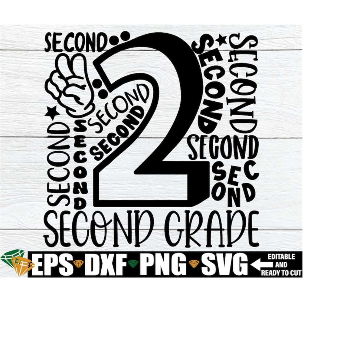 Second Grade svg, 2nd Grade Typography svg, Second Grade Tea | Inspire ...