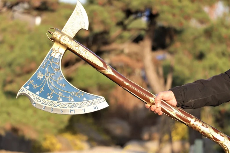 God of War Leviathan axe 40", Handmade Leviathan Axe Replica | Inspire ...