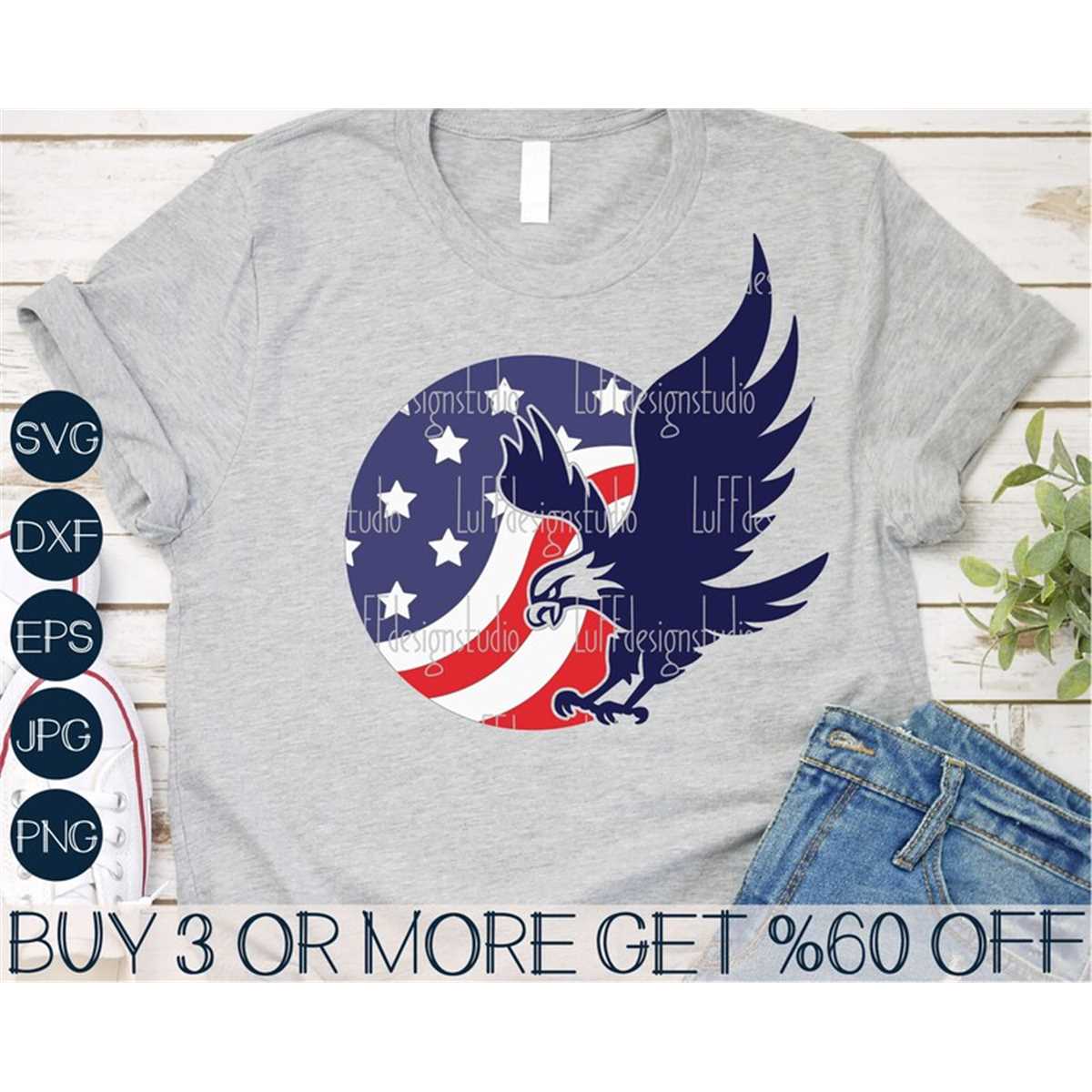 Eagle Flag SVG, 4th of July SVG, Patriotic SVG, American Eag | Inspire ...