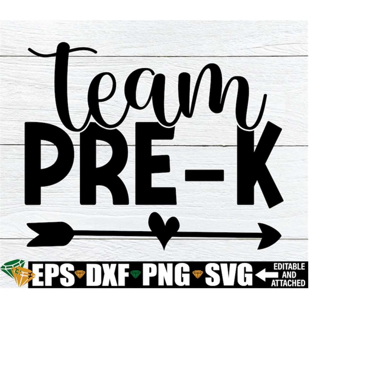 Team Pre-K, Pre-K Team, Pre-K Teacher, Teacher svg, Pre-K Te | Inspire ...