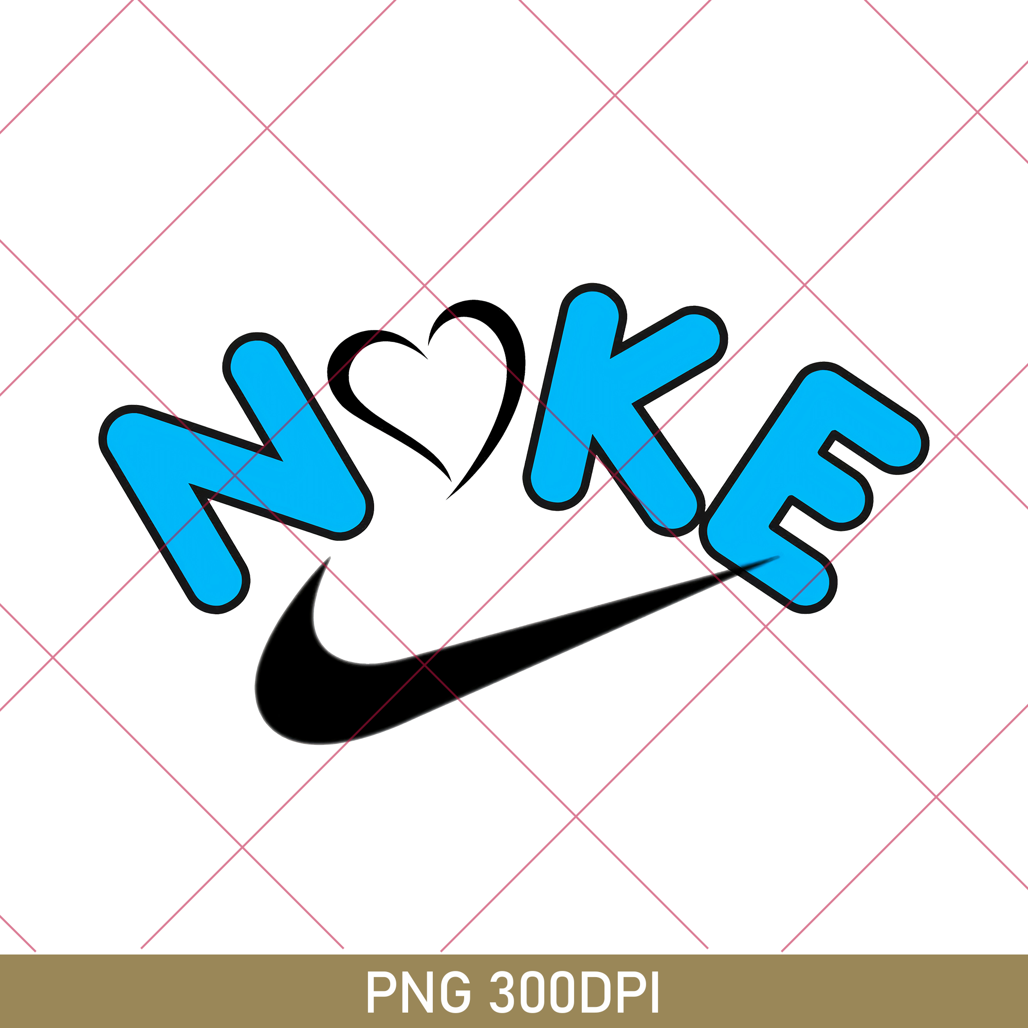 Cute Heart Nike PNG, Sport Heart PNG, Logo Nike Heart PNG, S | Inspire ...