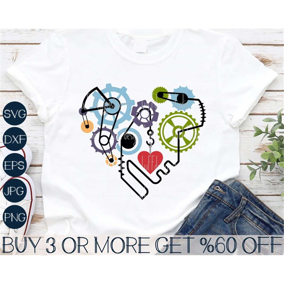 Mechanic Heart SVG, Valentines Day for Men SVG, Boys Valenti - Inspire ...