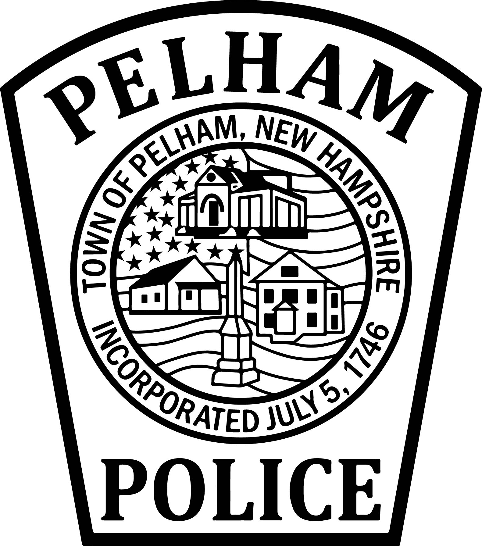 Pelham New Hampshire Police Department Patch VECTOR SVG DXF | Inspire ...