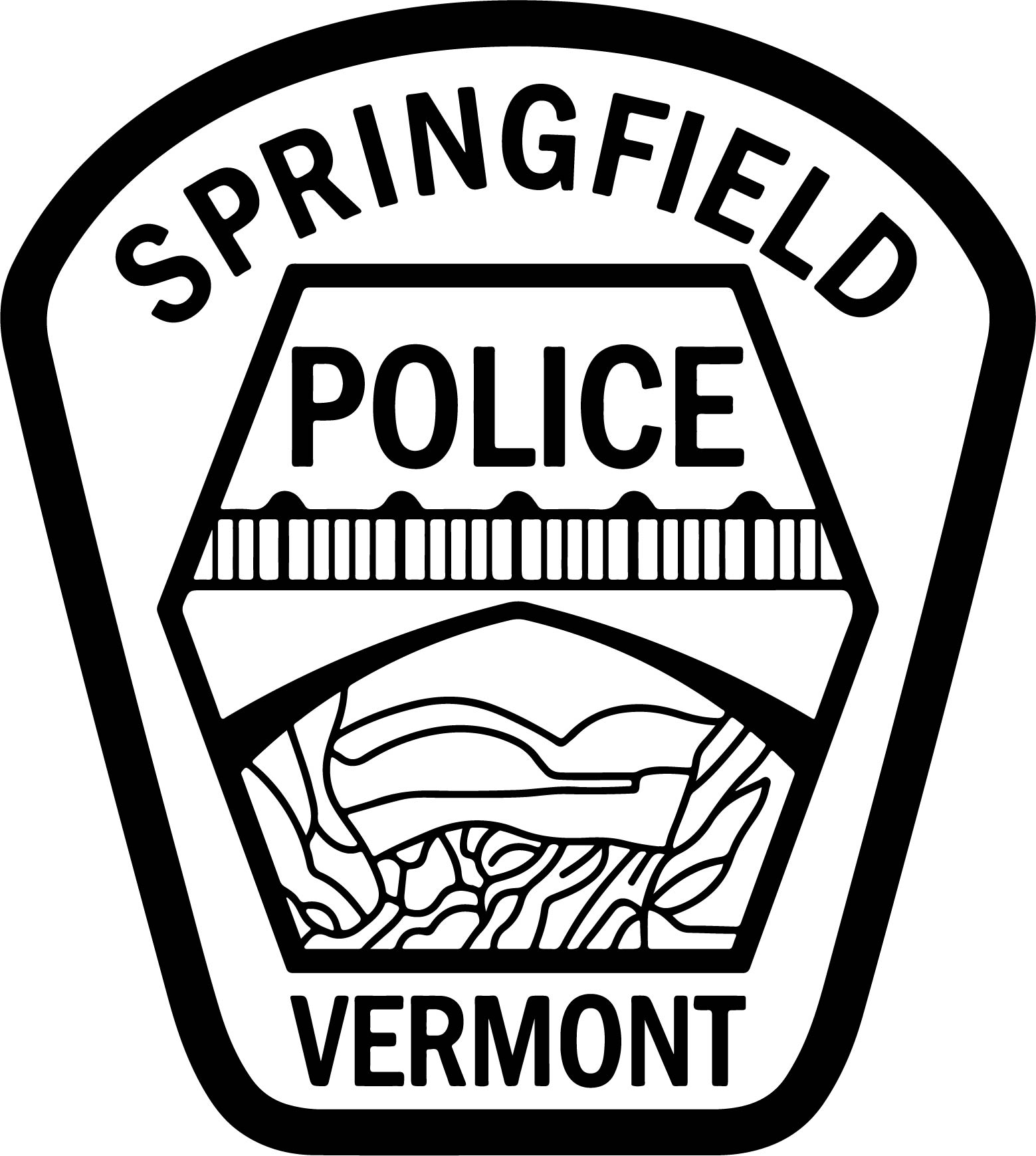 Springfield Vermont Police Department Patch vector SVG DXF E | Inspire ...
