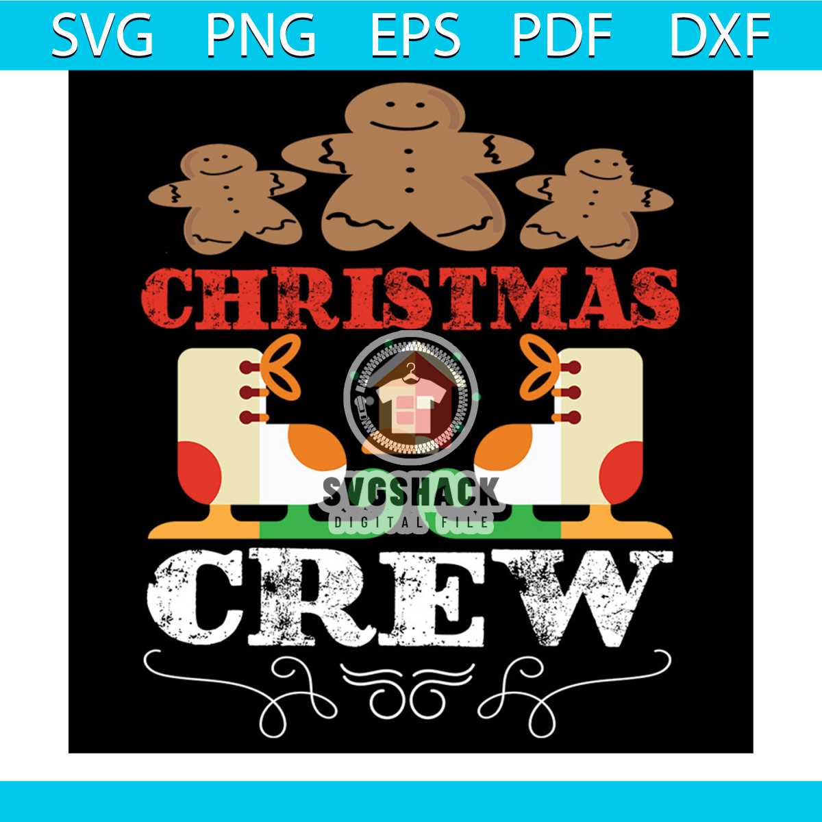 Christmas Crew Sleigh Svg, Christmas Svg, Christmas Crew Svg - Inspire ...