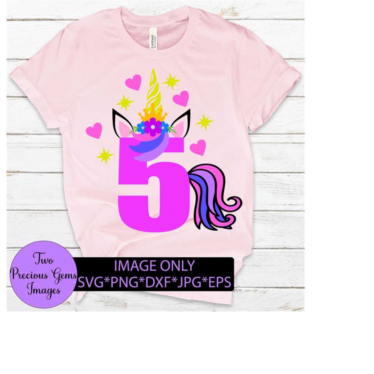 Unicorn 5th Birthday. Unicorn 5. Unicorn number 5. th Unicor | Inspire ...