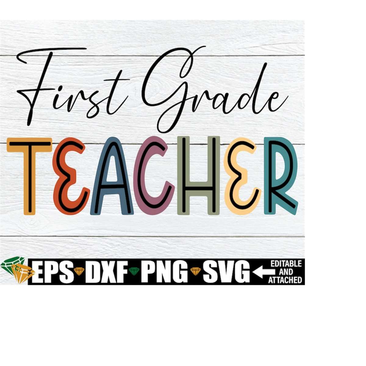 First Grade Teacher, First Grade Teacher Shirt SVG, Teacher | Inspire ...