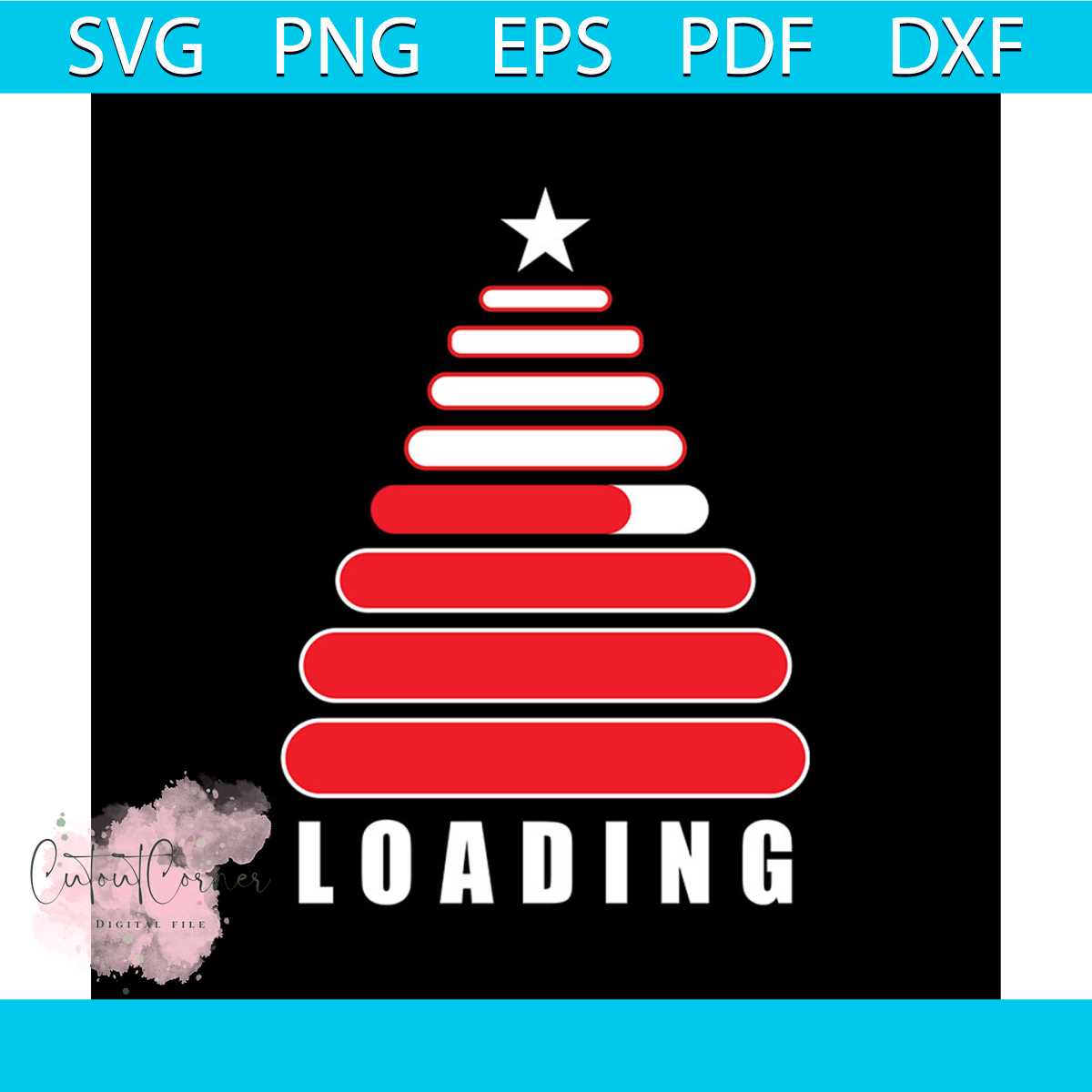 Loading Christmas Tree Svg, Christmas Svg, Loading Tree Svg | Inspire ...