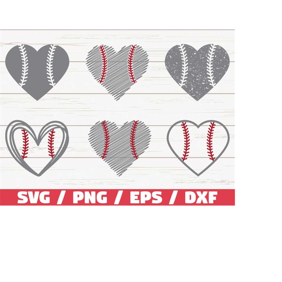 Baseball Heart SVG / Softball Heart SVG / Cricut / Cut File - Inspire ...