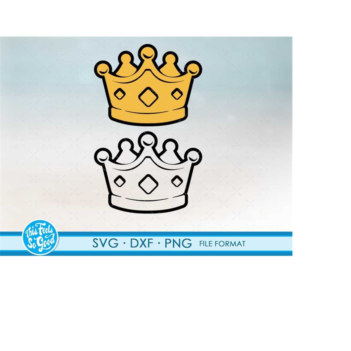 Crown SVG, crown for cricut, crown silhouette, crown svg, cr | Inspire ...