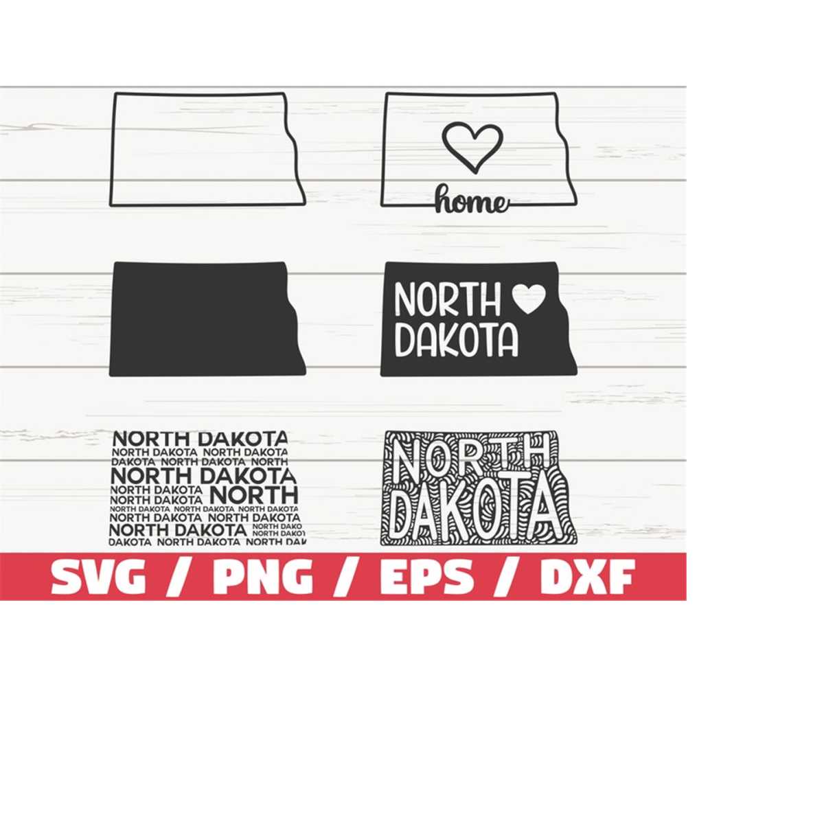 North Dakota State SVG / Cut File / Cricut / Clip art / Comm | Inspire ...