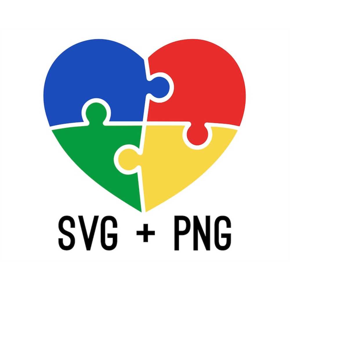 Autism Heart SVG PNG - Inspire Uplift