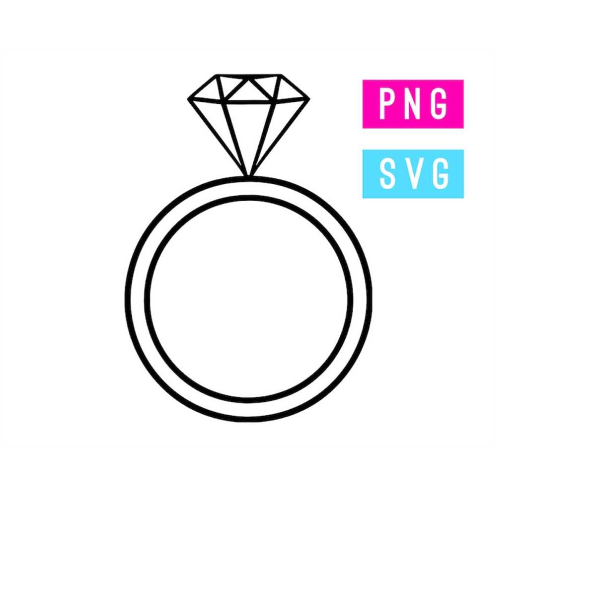 Diamond Ring SVG PNG | ArtPush - Inspire Uplift