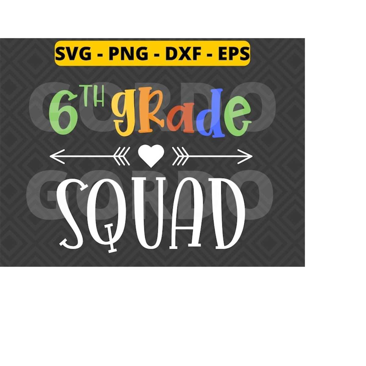 6th grade squad svg, sixth grade squad svg, 6th grade first | Inspire Uplift