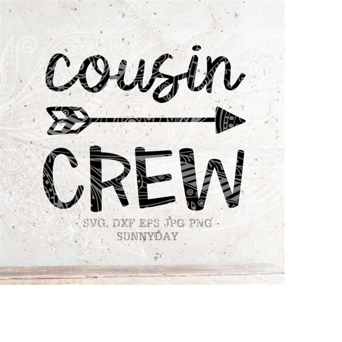 Cousin Crew SVG, Cousin svg,Best Cousin Svg, DXF Silhouette | Inspire ...