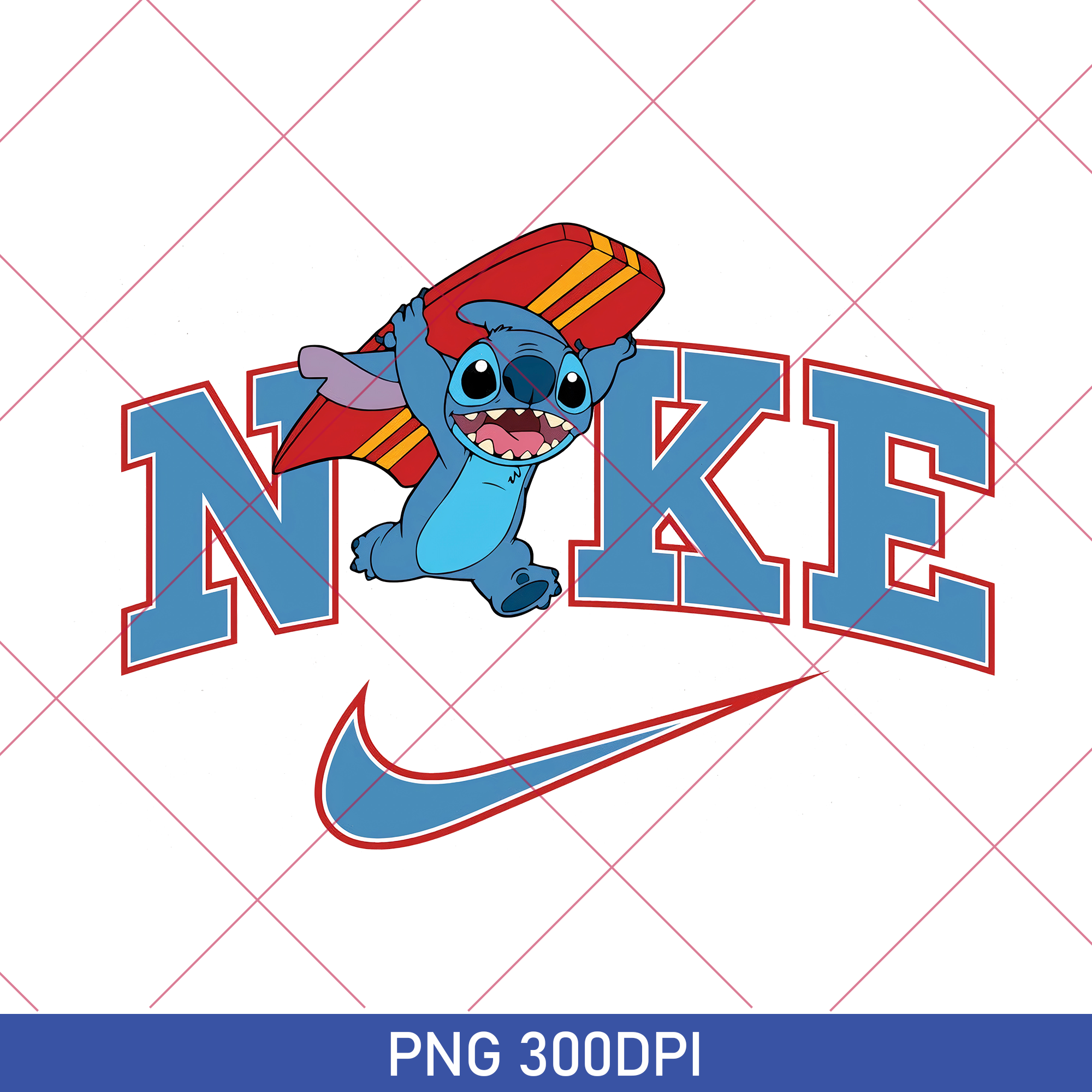 Funny Nike Stitch PNG, Sneaker Stitch PNG, Sport Stitch PNG, - Inspire ...