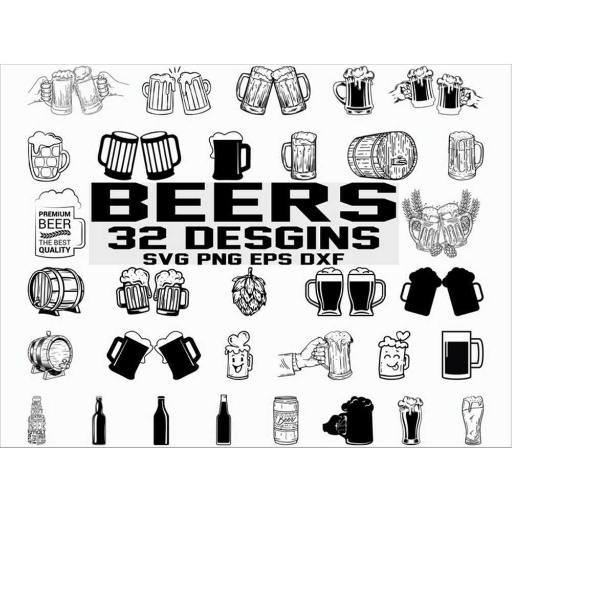 Beers Svg/ Decorative Beers/ Beers Bottles Svg/ Cheers svg/ - Inspire ...