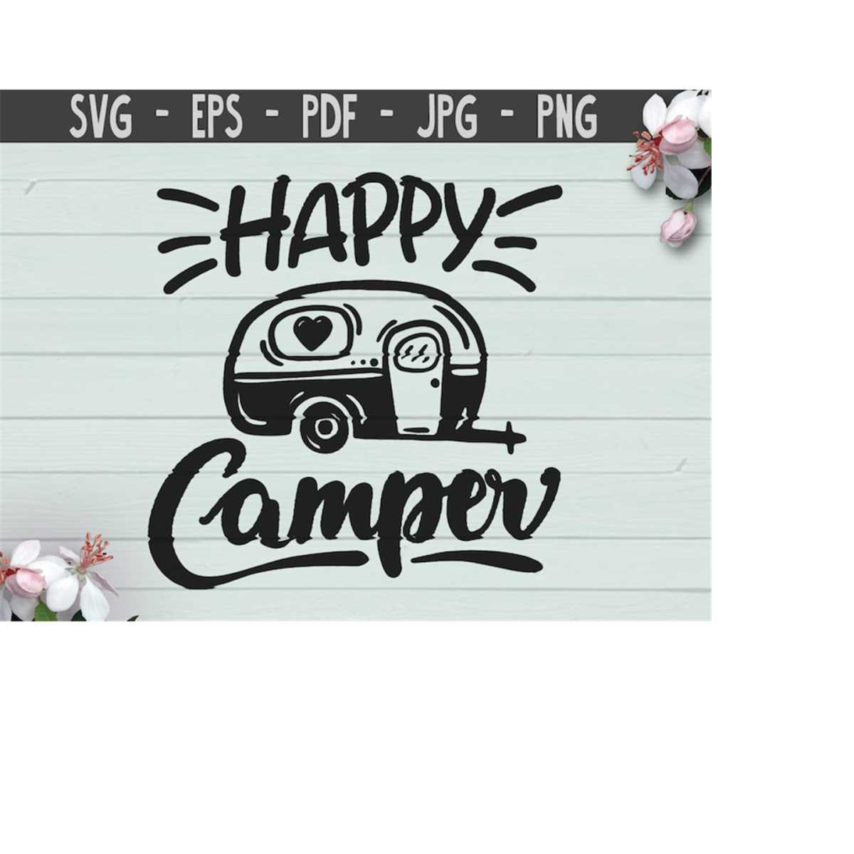 Joy happy camper SVG Cut Files RV svg, joy fun happy camper | Inspire ...