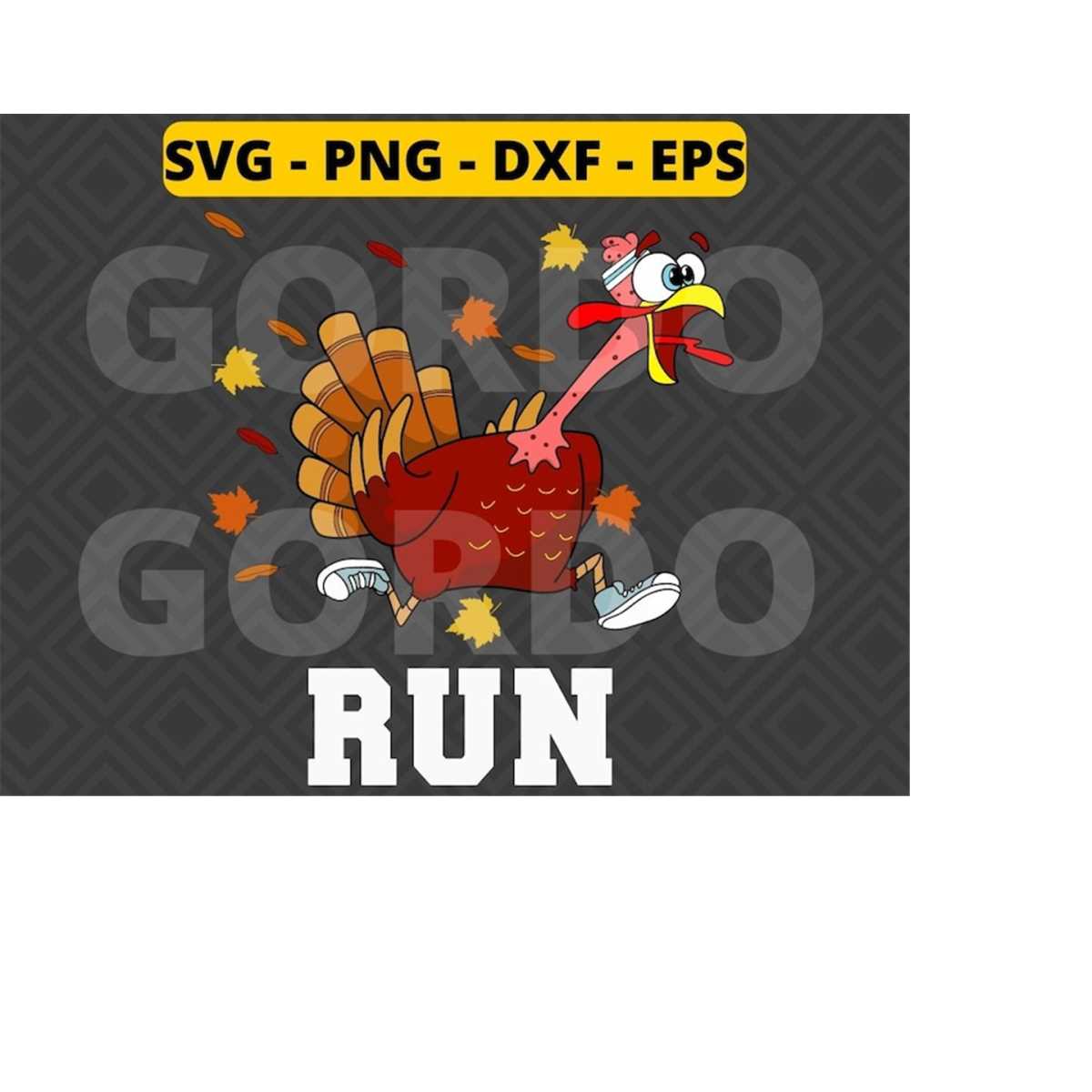 Thanksgiving Turkey Run svg, Turkey Trot Running svg png dxf | Inspire ...