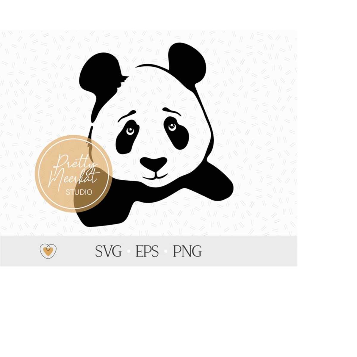 Panda svg, Panda head svg, Cute panda svg, png files - Inspire Uplift
