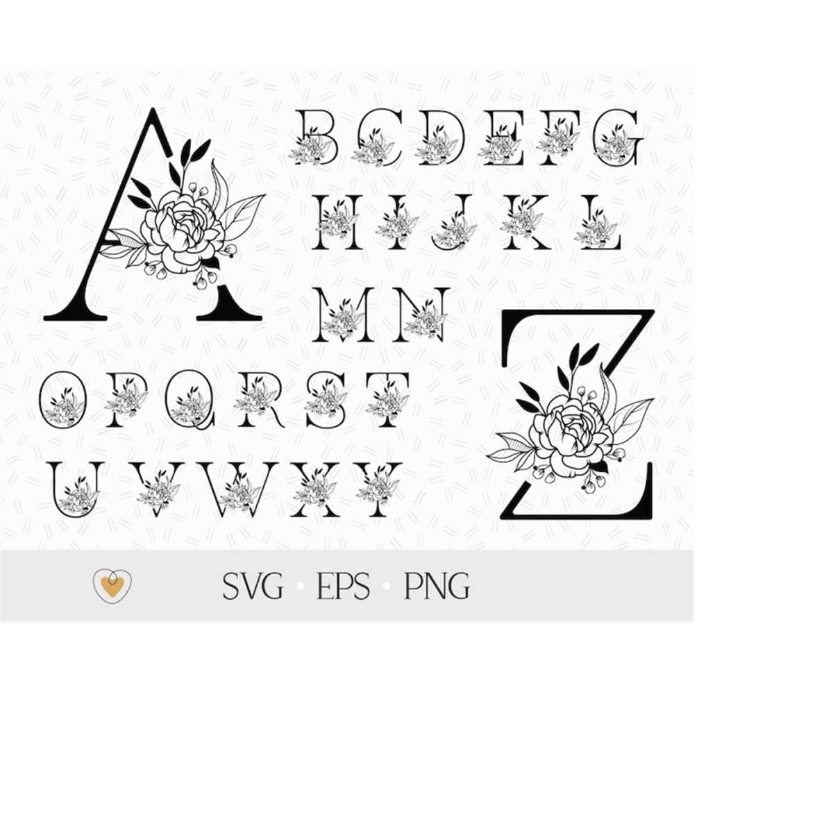 Flower alphabet svg, Floral letters svg, Peony flower, Botan - Inspire ...
