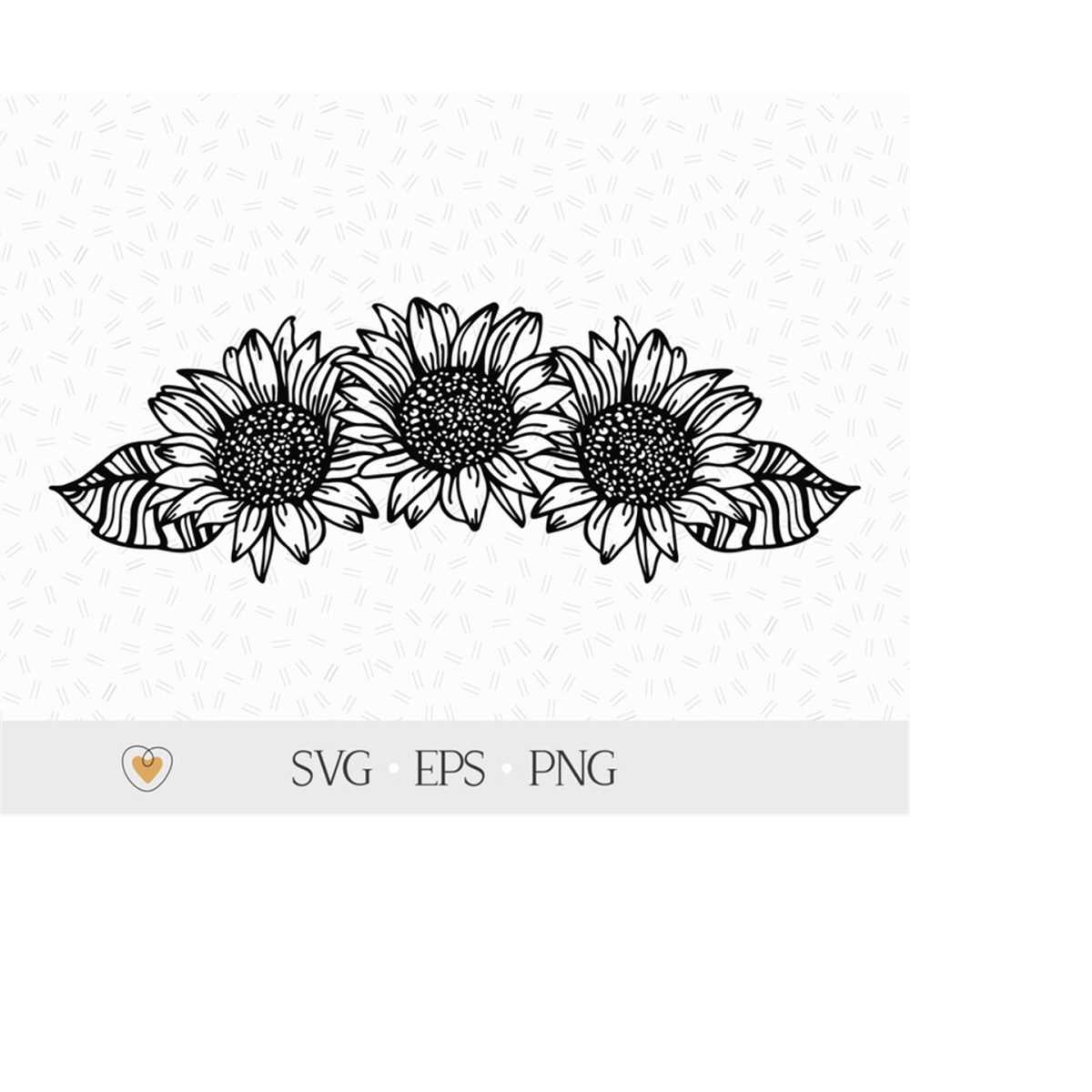 Sunflower svg, Flower border svg, Sunflower swag svg, Sunflo | Inspire ...