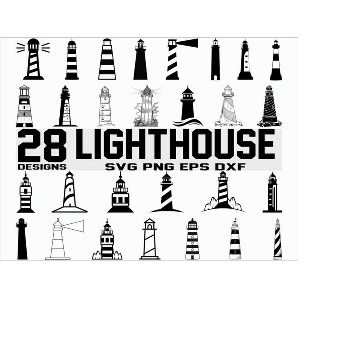 Lighthouse SVG/ sea svg/ ocean svg/ clipart/ silhouette/ dec - Inspire ...