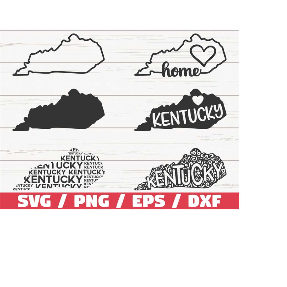Kentucky State SVG / Cut File / Cricut / Clip art / Commerci | Inspire ...