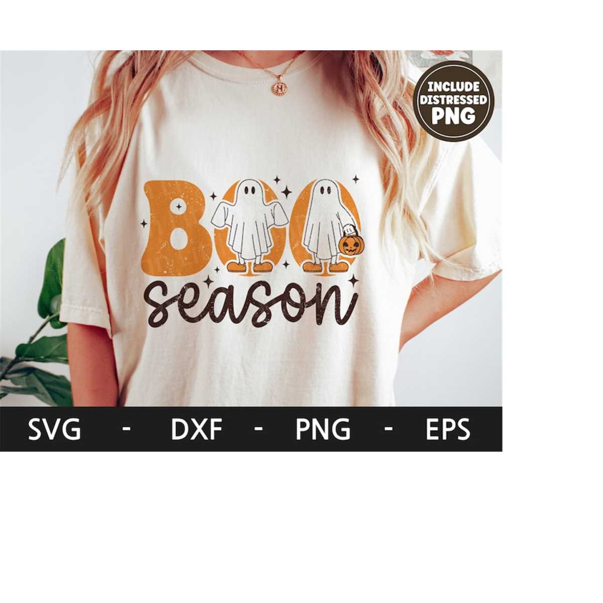Boo Season svg, Halloween shirt, Retro svg, Ghost svg, Spook | Inspire ...