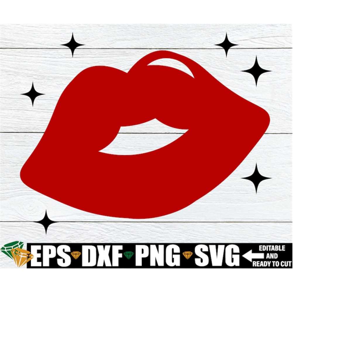 Lips svg, Red Lips svg, Lips With Sparkles svg png, Valentin | Inspire ...