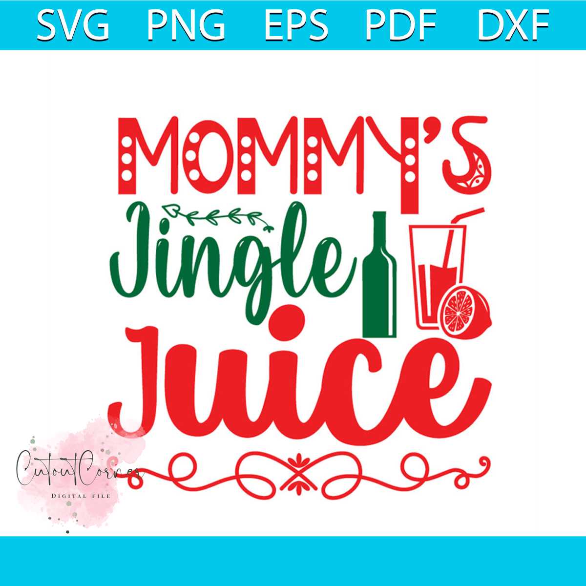 Mommy Jingle Juice Svg, Christmas Svg, Juice Svg, Christmas | Inspire ...