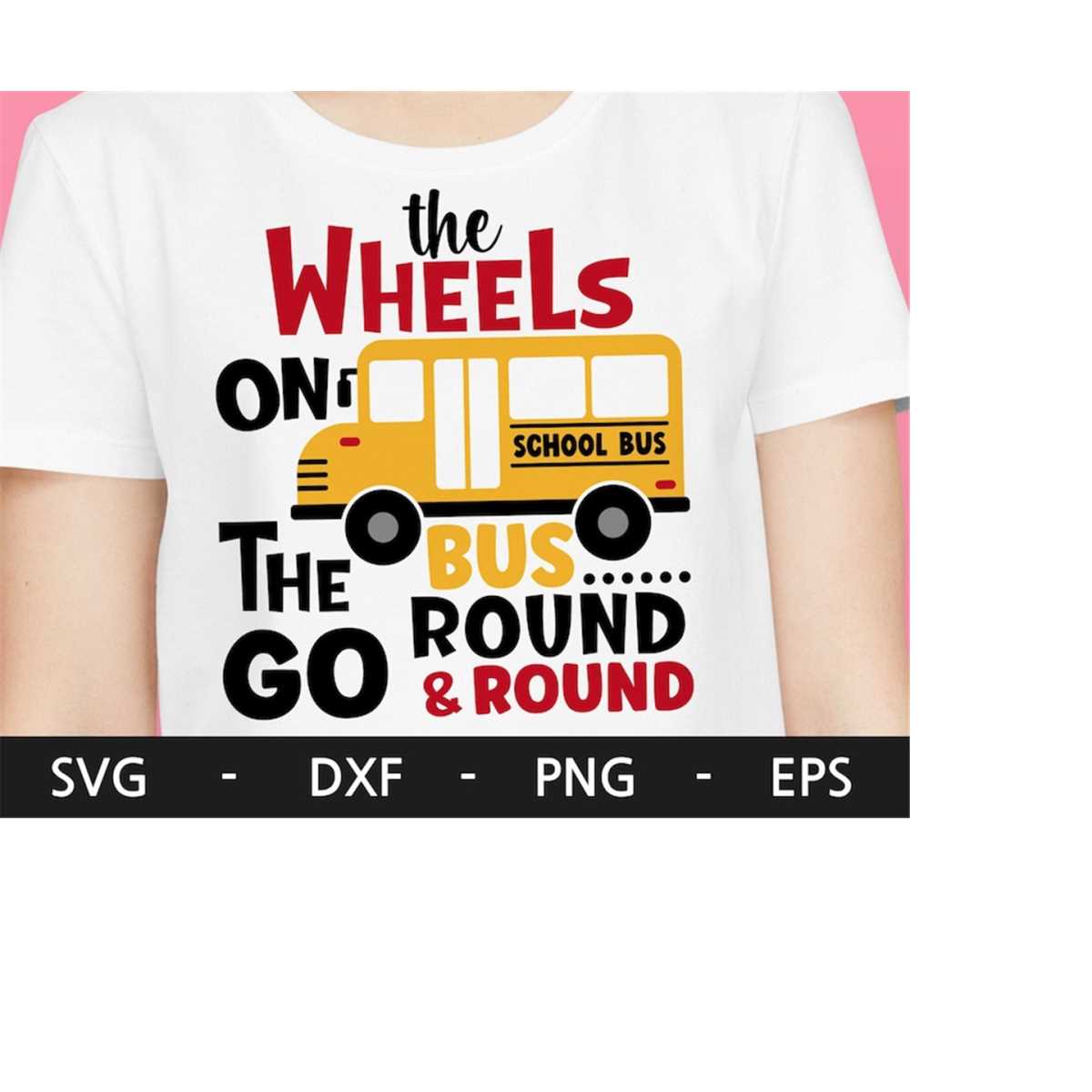 The WHEELS On The BUS svg, School bus svg, Back to School sv | Inspire ...