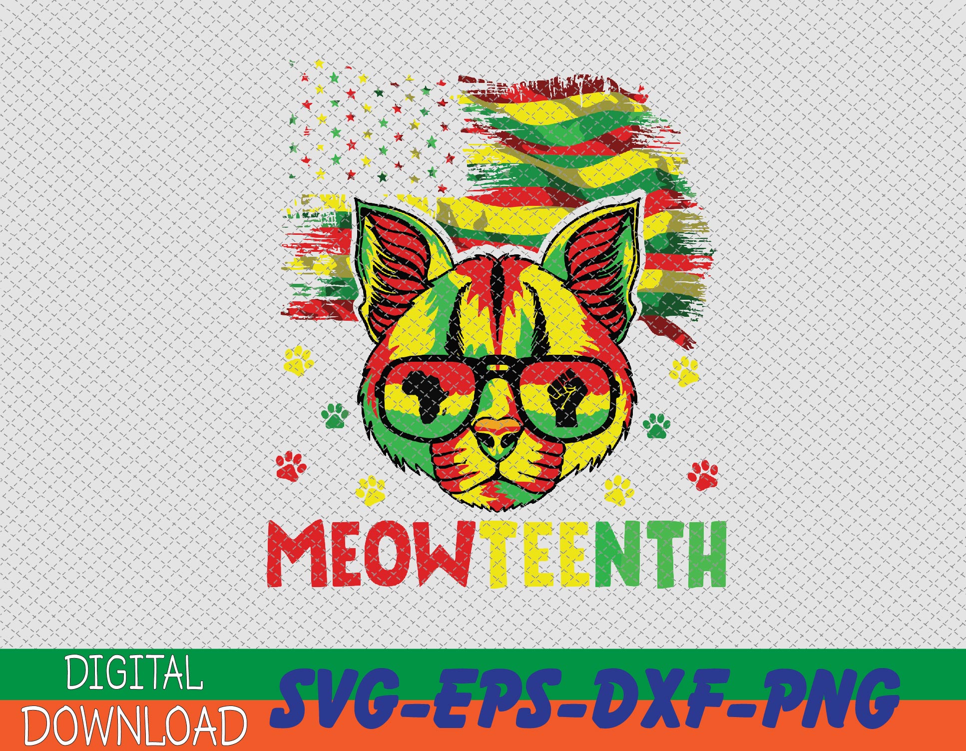 Juneteenth Cat African American Cat Lover Juneteenth Pun Svg | Inspire ...
