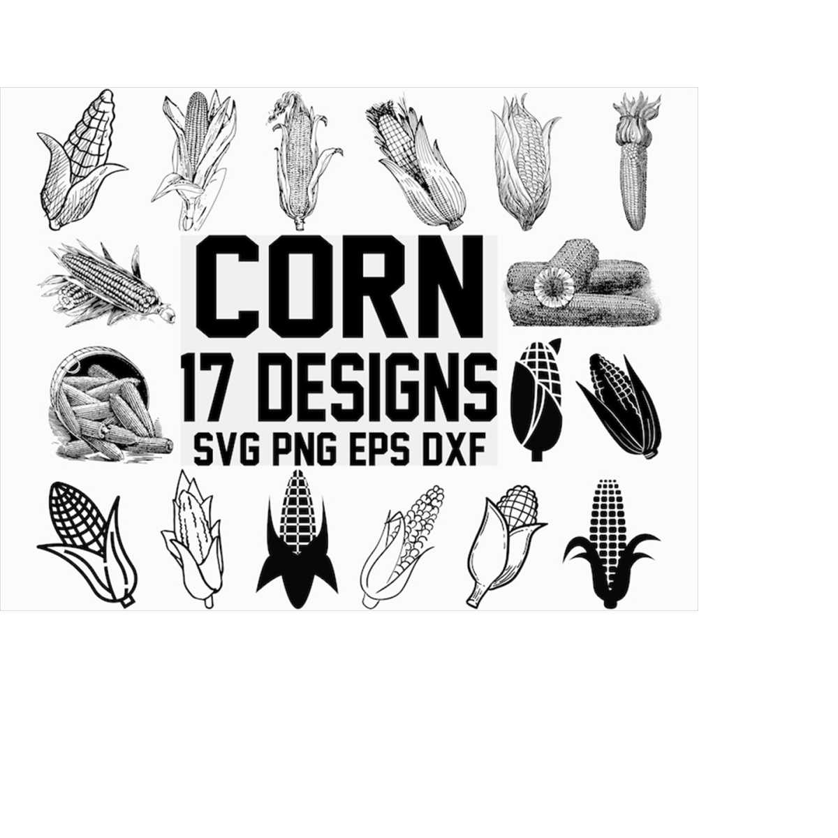 Corn svg/ crop svg/ farm svg/ cereal svg/corn clipart/ silho | Inspire ...
