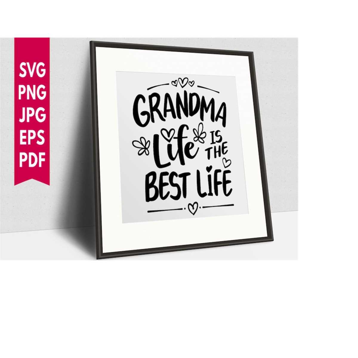 Handdrawn grandma svg cut file, grandmother svg Cricut cut f - Inspire ...
