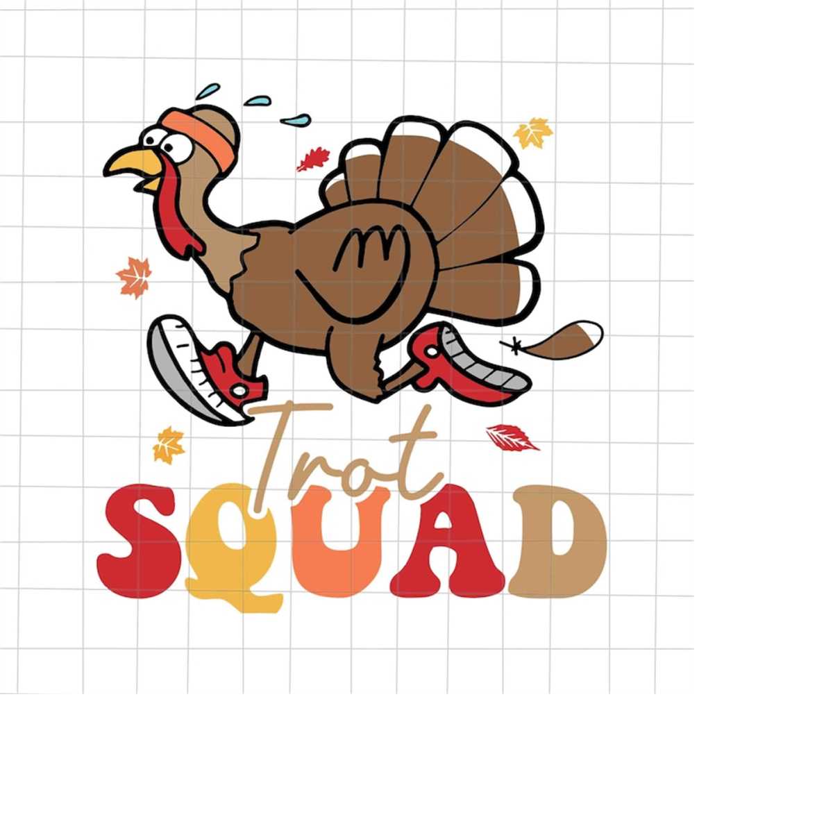 Trot Squad Svg, Thanksgiving Turkey Trot Svg, Turkey Run Svg - Inspire ...