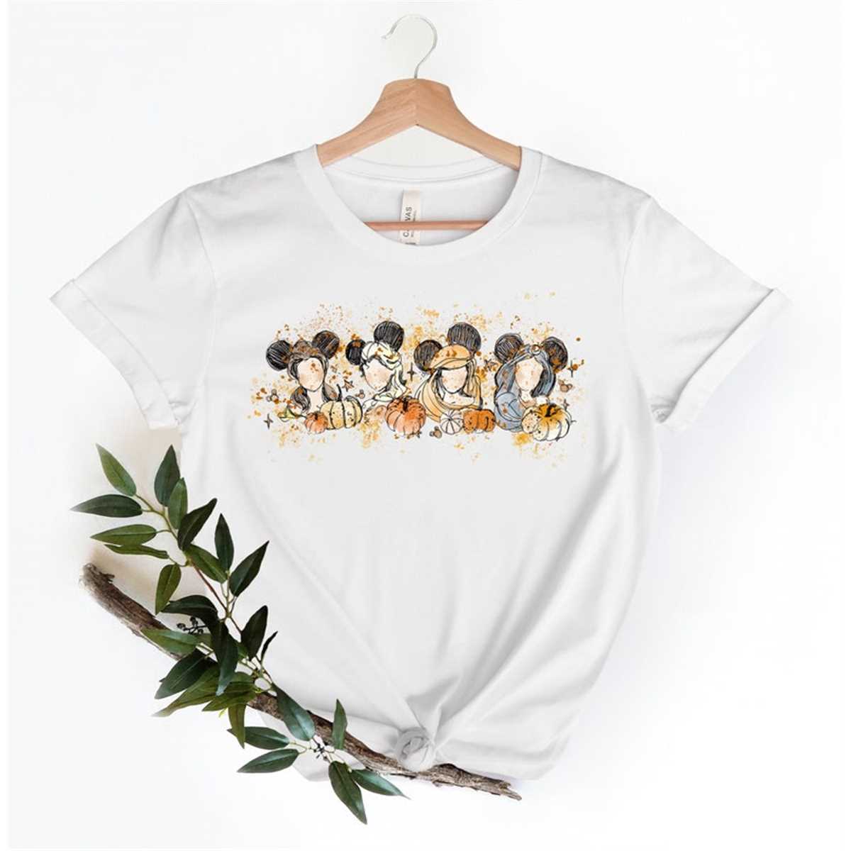 Disney Watercolor Princess Fall Shirts, Disneyland Fall Pump | Inspire ...