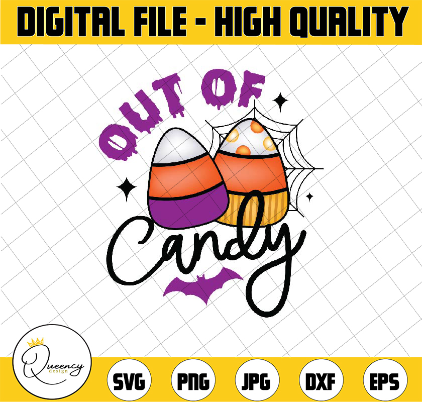 Out Of Candy Png, Trick Or Treat png, Funny Halloween Quote, | Inspire ...