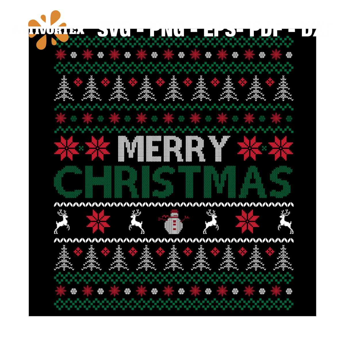 Merry Christmas Snowman Svg, Christmas Svg, Reindeer Svg - Inspire Uplift