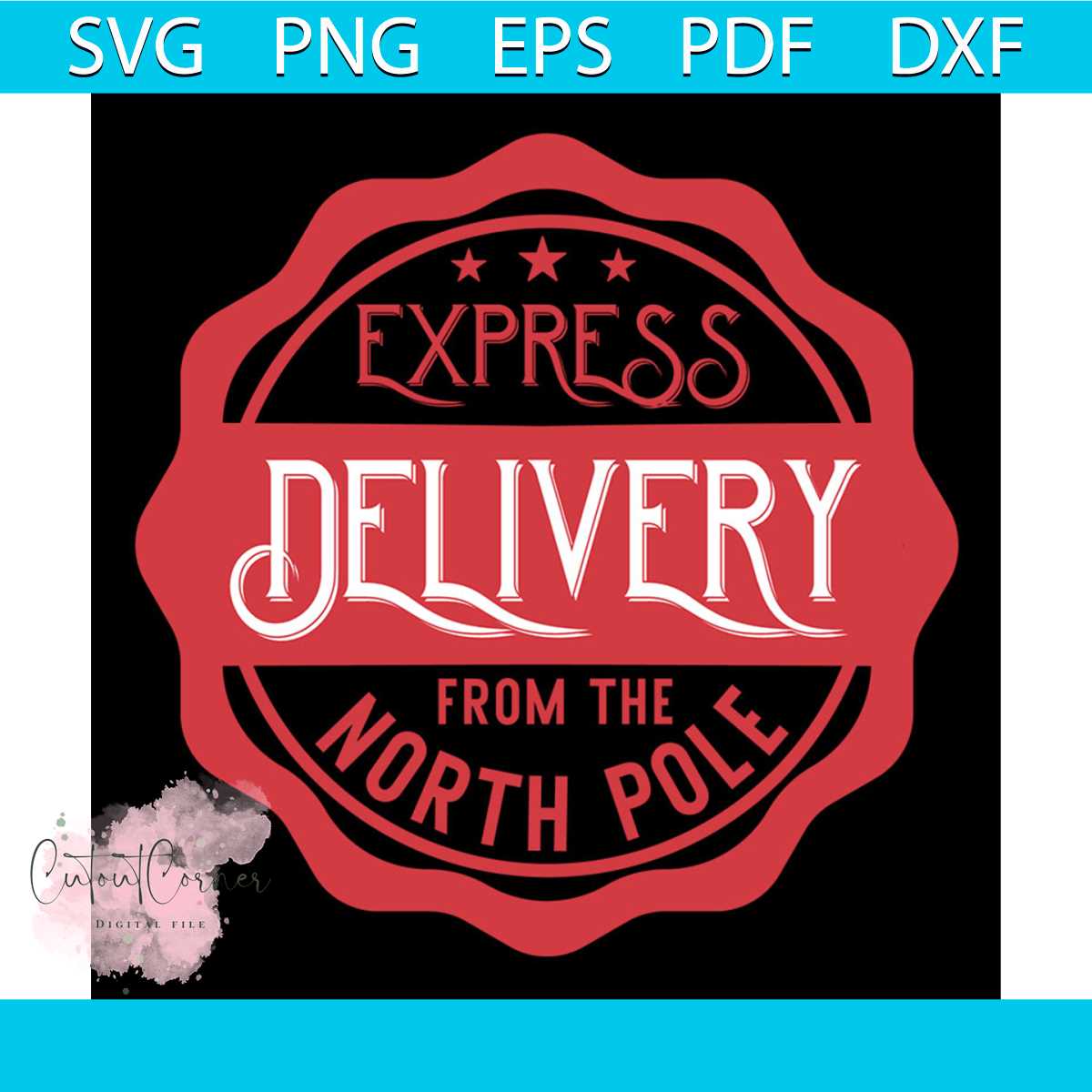 Express Delivery From The North Pole Svg, Christmas Svg, Exp | Inspire ...