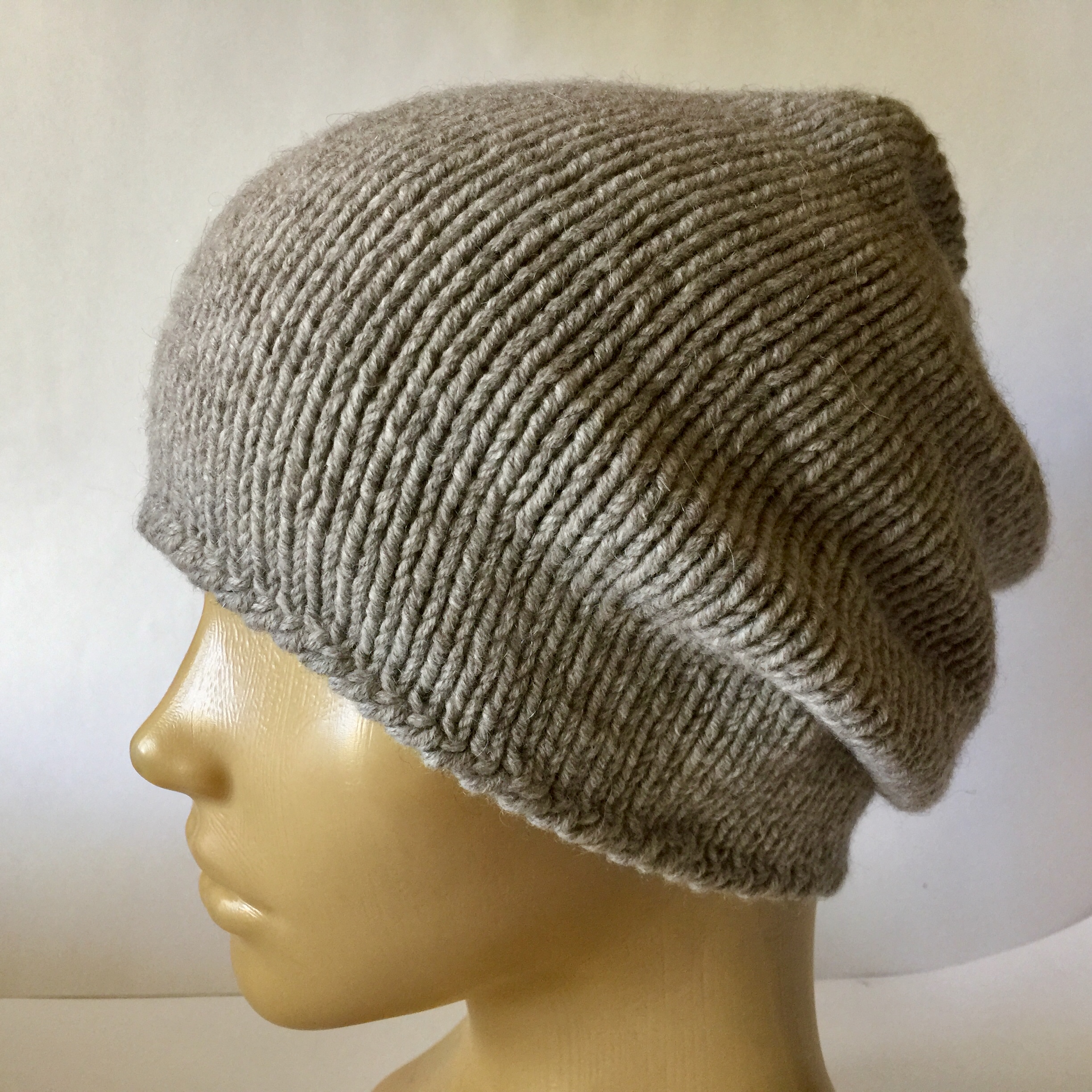 Knitted Yak hat Slouch beanie Mens Womens winter hat | Inspire Uplift