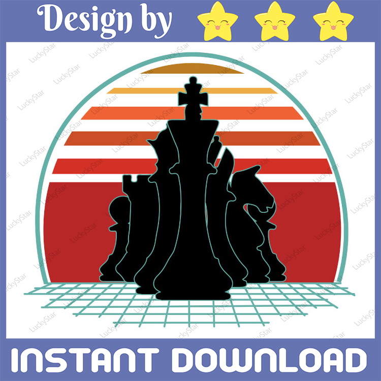 Retro Chess Svg, Chess Player Svg, Chess Lover Gift, Chess Q | Inspire ...