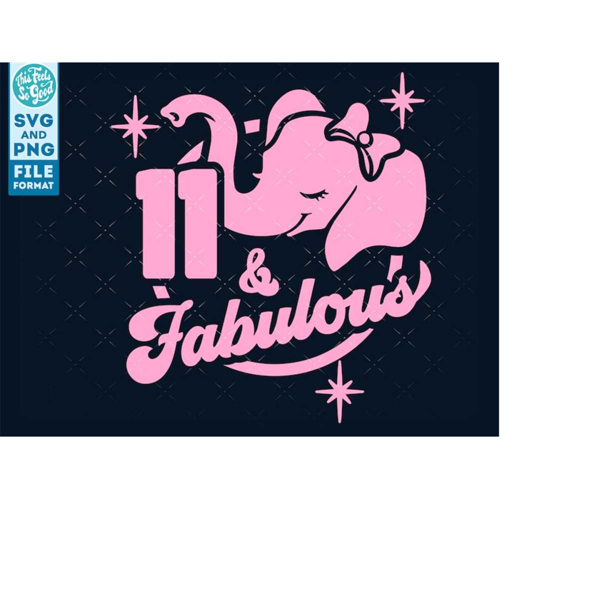 11th Birthday svg, Girls 11th Birthday svg, png Elephant 11 - Inspire ...