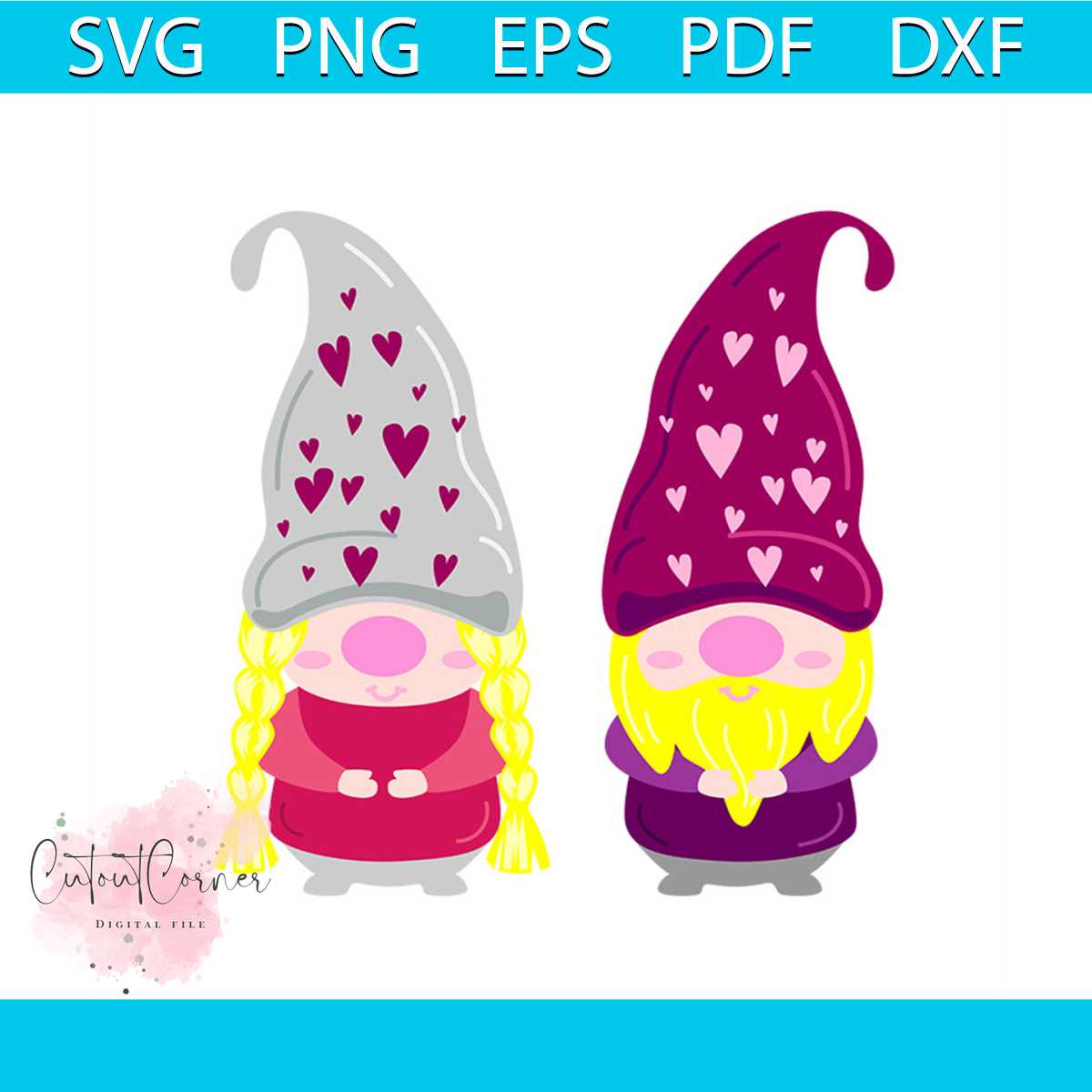 Valentines Gonk Gnome Couple Svg, Valentine Svg, Gnome Svg, - Inspire ...