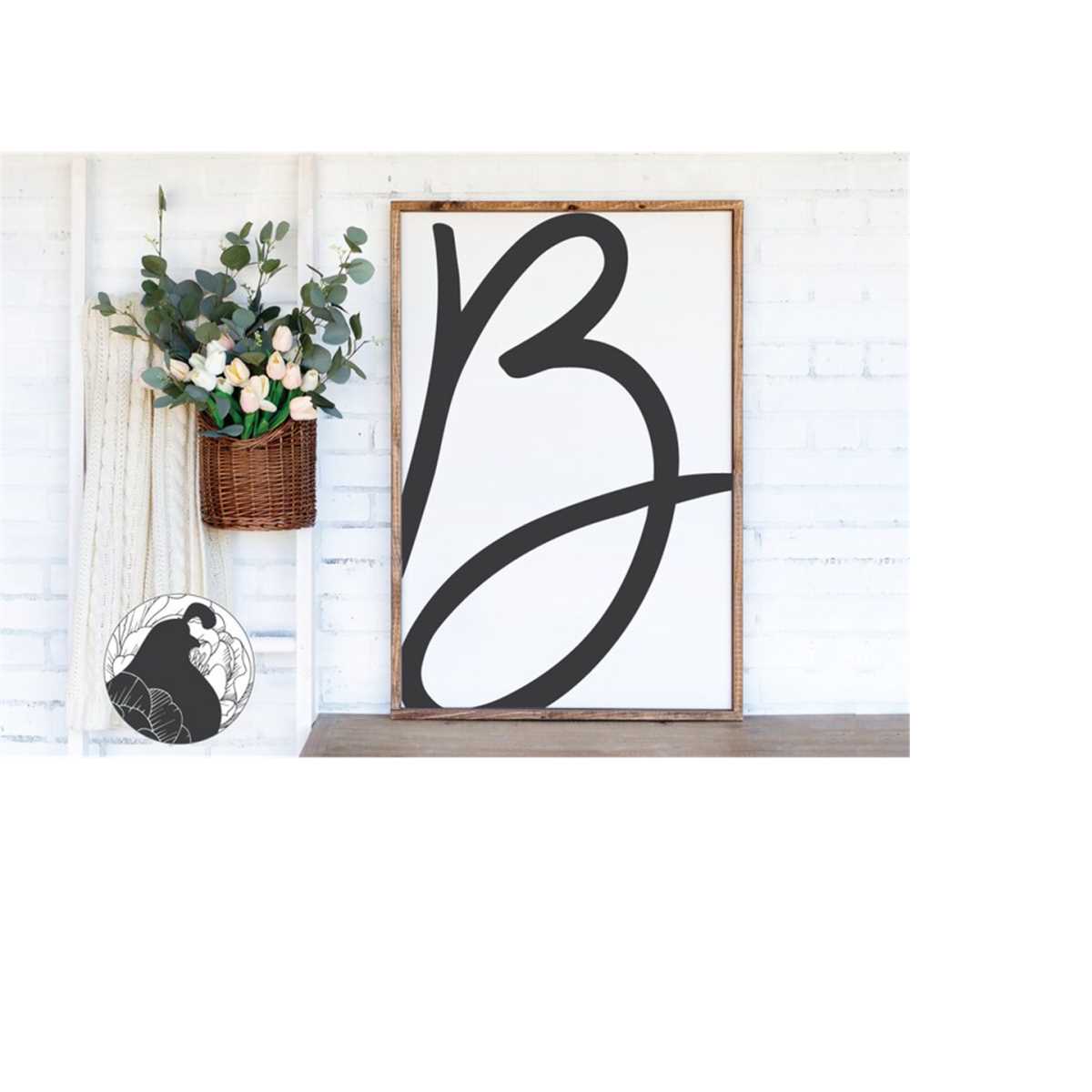 Oversized Initial SVG, Handwritten svg, Family Name svg, Mon | Inspire ...