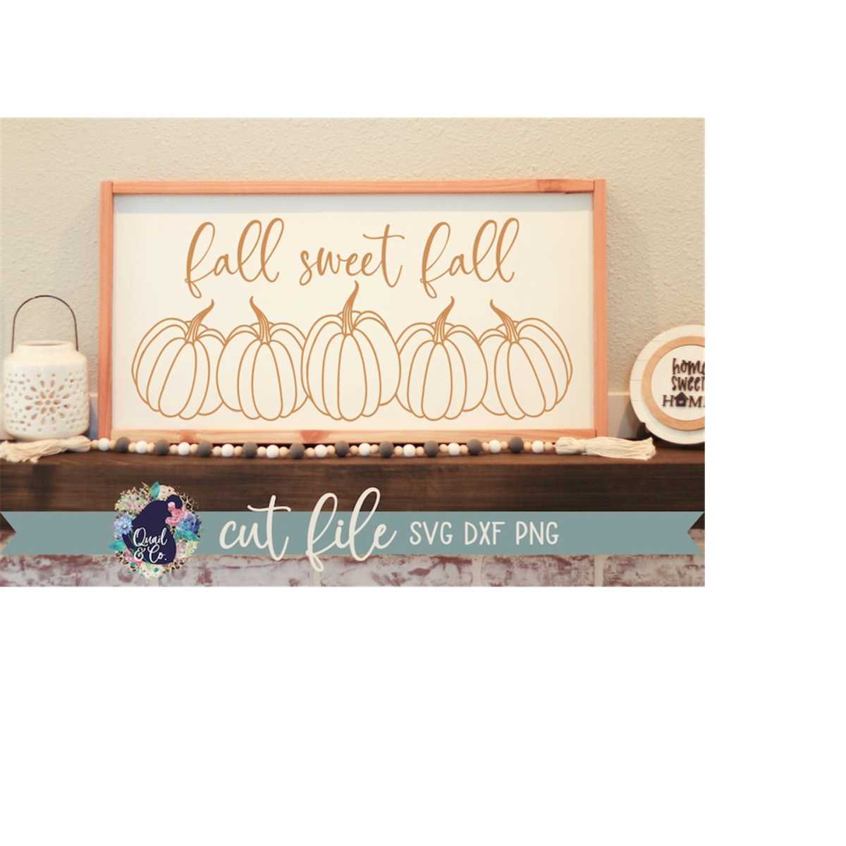 Fall Sweet Fall SVG, Fall Pumpkins Cut File, Minimalist Fall - Inspire ...