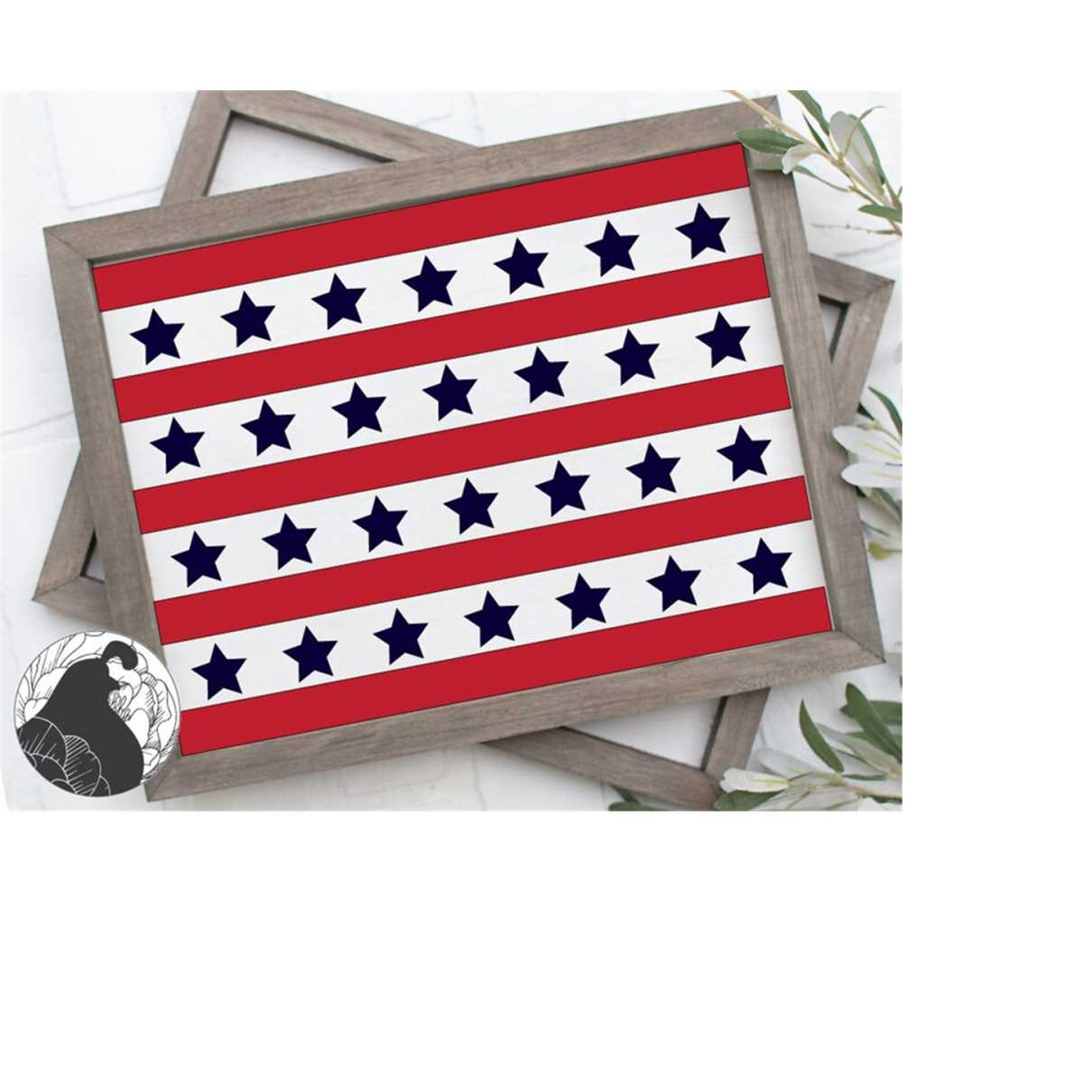 Stars and Stripes SVG, 4th of July Sign svg, America Cut Fil | Inspire ...